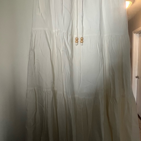 Amazon | Skirts | Amazon White Tiered Maxi Skirt Casual | Poshmark